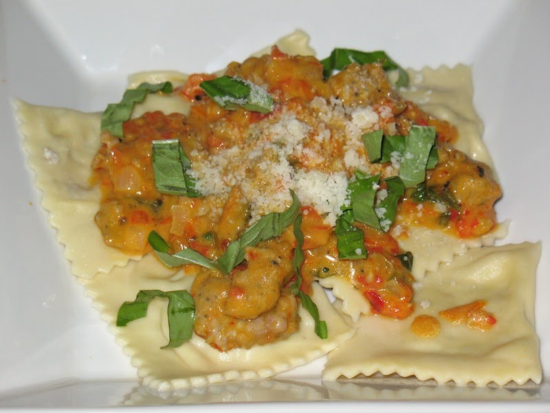 Cook In / Dine Out: Sausage, ricotta and sage ravioli with basil ...