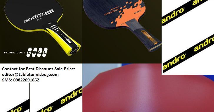 Table Tennis Bug: Andro Table Tennis blades and rubbers in India!