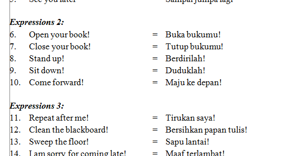 BASIC EXPRESSIONS - ENGLISH NINETY