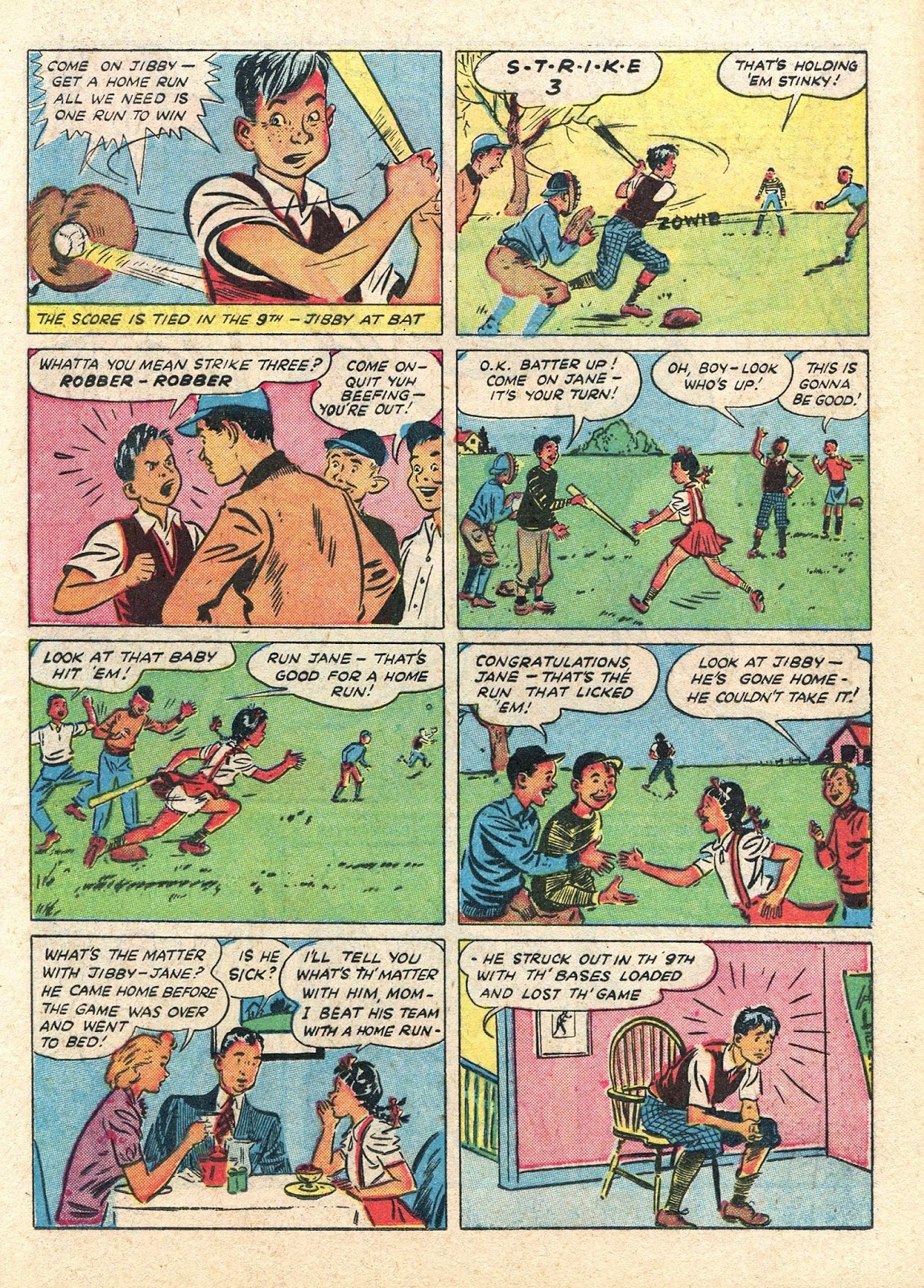 Four-Color Shadows: Jibby Jones-The Face-1943