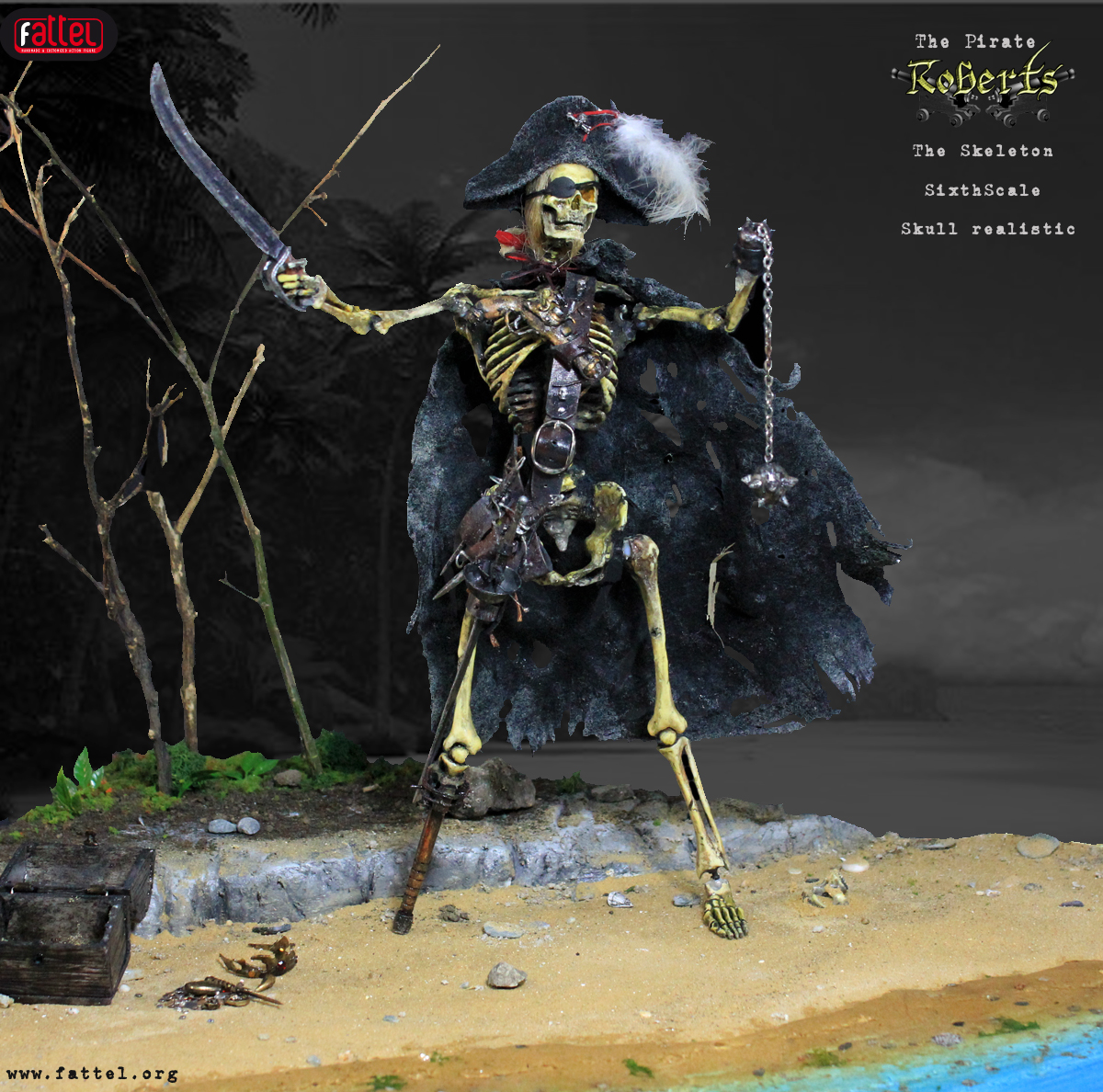 Action figure skeleton by Fattel: "Pirate Roberts" The Skeleton ...