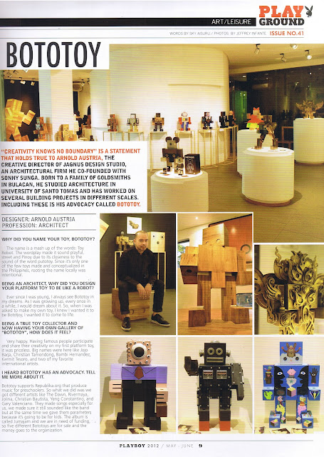 i - first person singular: Playboy Magazine Features BOTOTOY