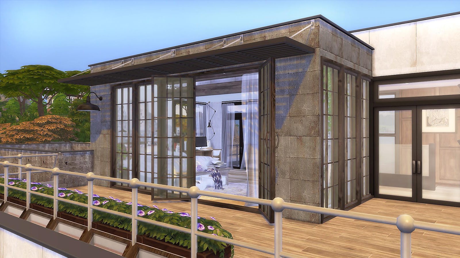 Sims4 Never Ending Glass Door Buildset Recolors 法式門窗組改色 | HOME DESIGN