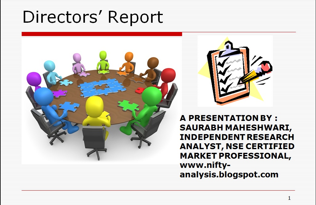 NIFTY ANALYSIS: IMPORTANCE OF DIRECTORS' REPORT IN ANNUAL REPORT OF THE ...