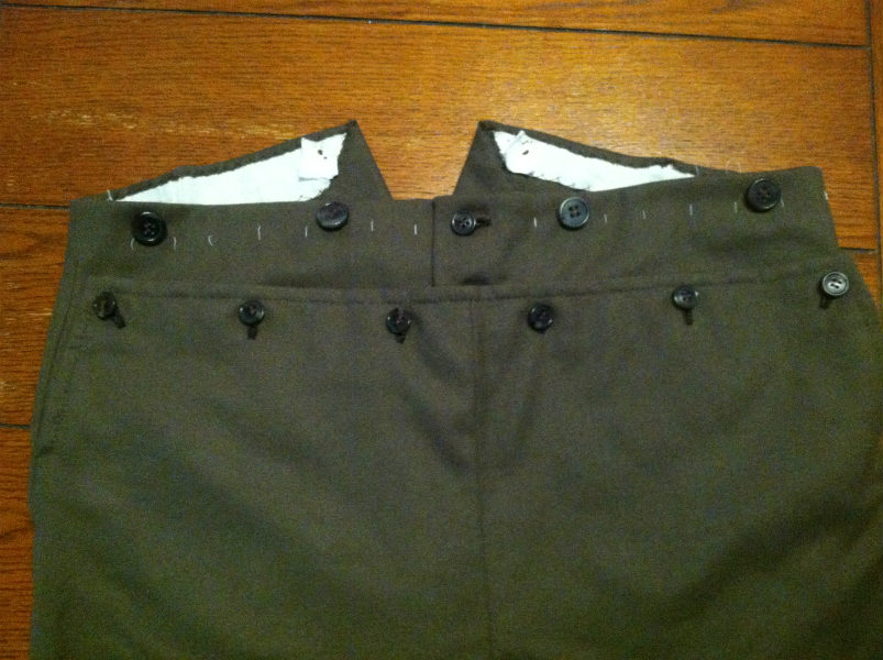 Victorian Tailoring: 1830s Broadfall Trousers: Finished
