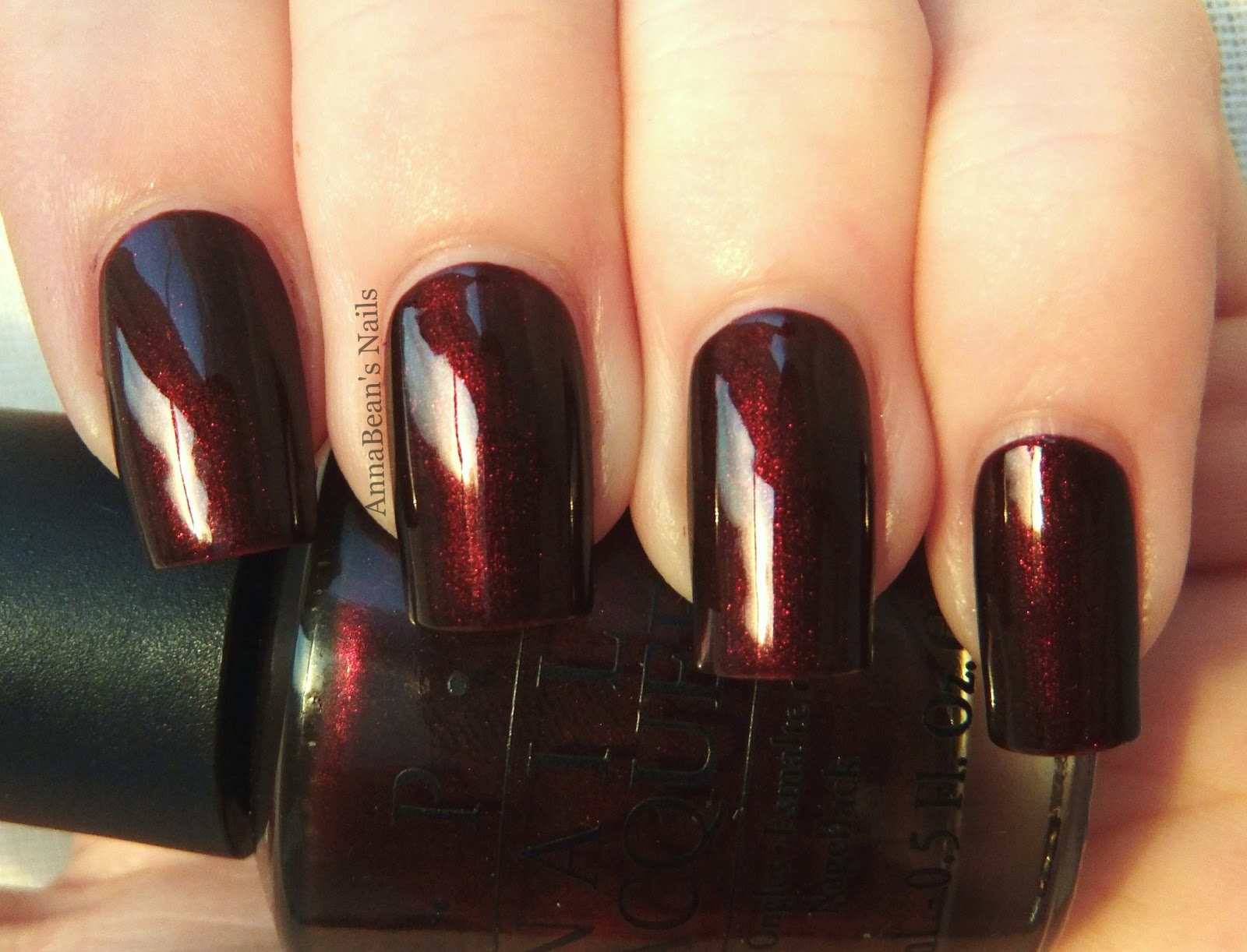 AnnaBean's Nails: OPI "Royal Rajah Ruby" & nail art China Glaze style!