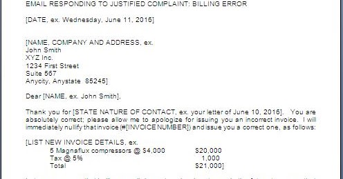 Customer Complaint Reply Letter Sample