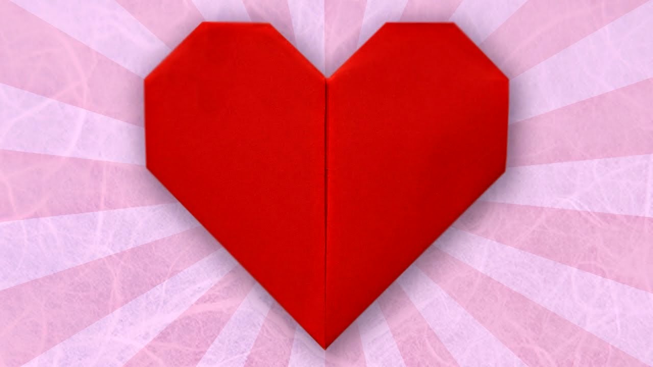 simple origami heart for kids ~ easy origami instructions for kids crafts