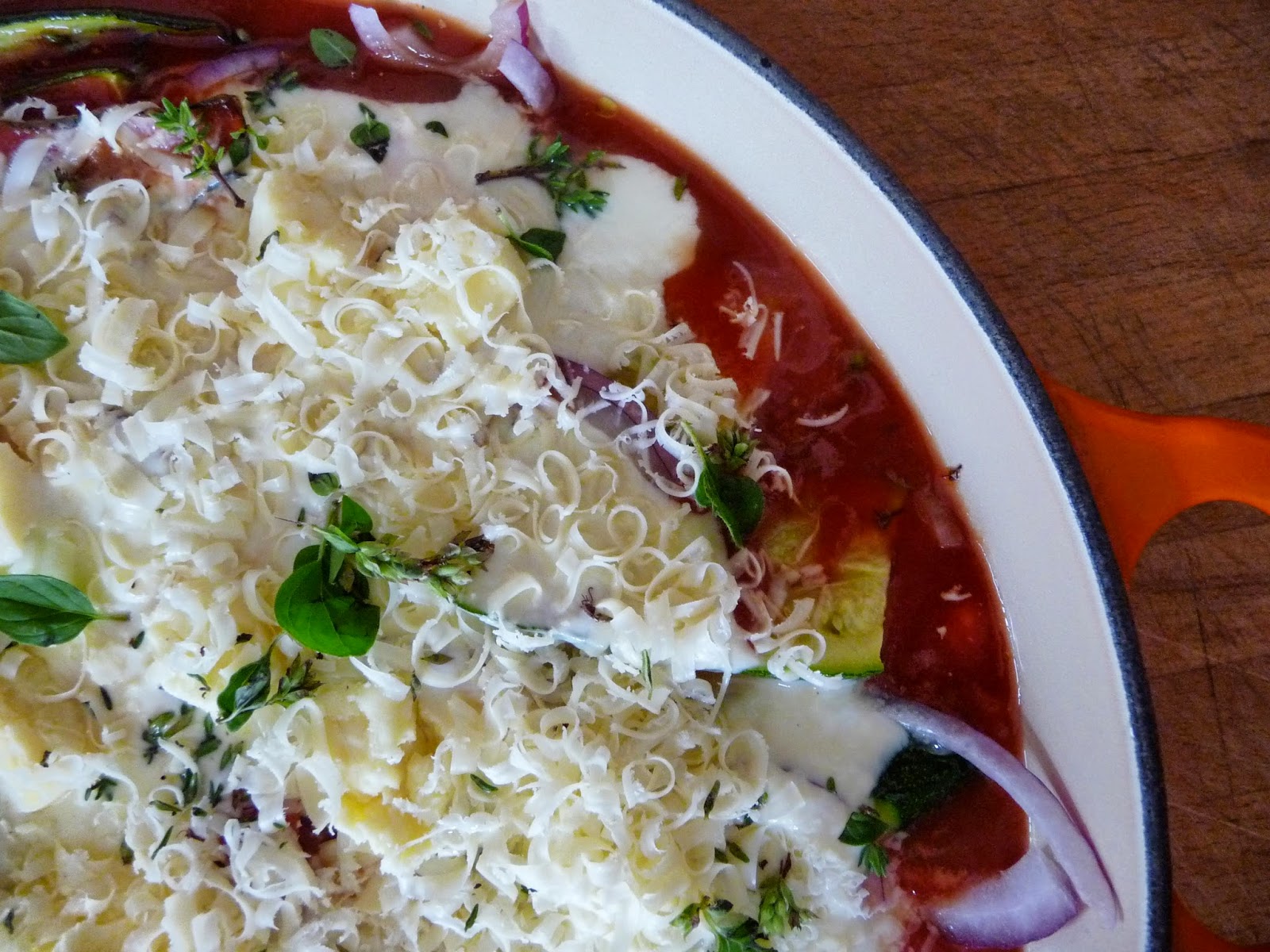 Lancashire Food: Rustic courgette bake