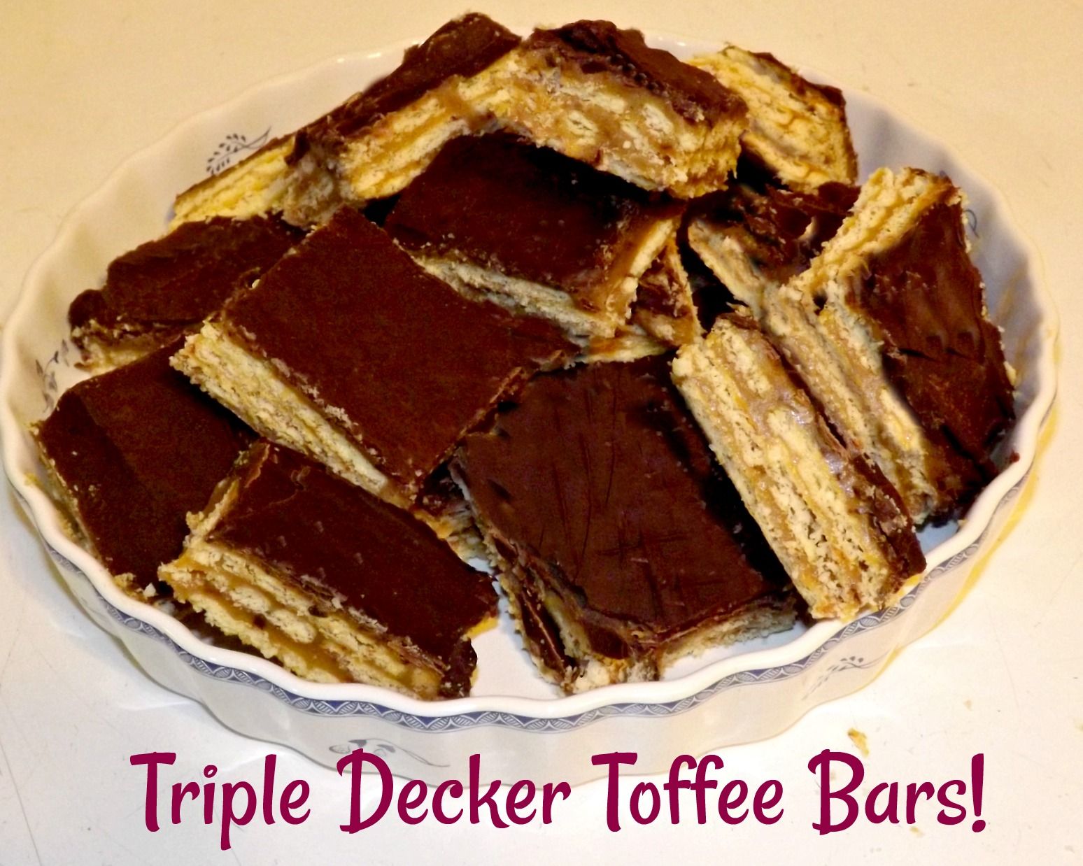 FoodThoughtsOfaChefWannabe: Triple Decker Toffee Bars!