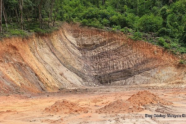Blog Geologi Malaysia: Singkapan Batu Pasir Mangking, Pulau Tawar
