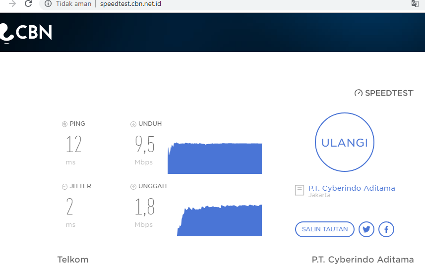 Andropick: Cara cek kecepatan (speed test) indihome telkom download dan ...