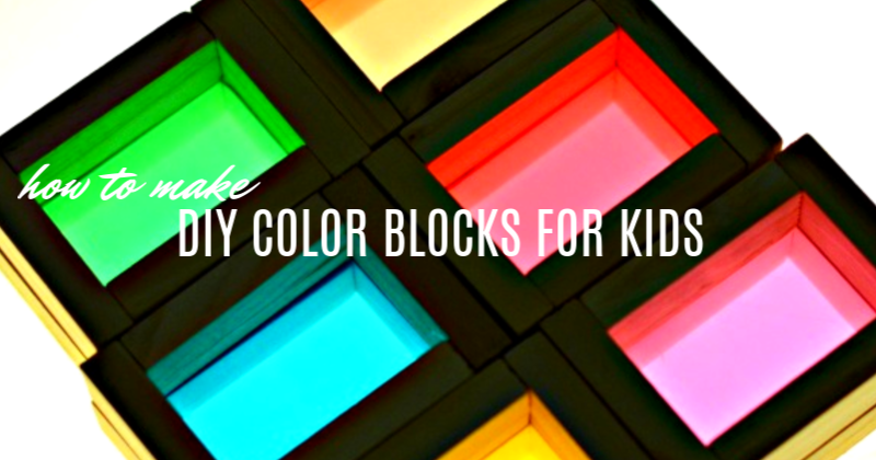 DIY Color Blocks for Kids | And Next Comes L - Hyperlexia Resources