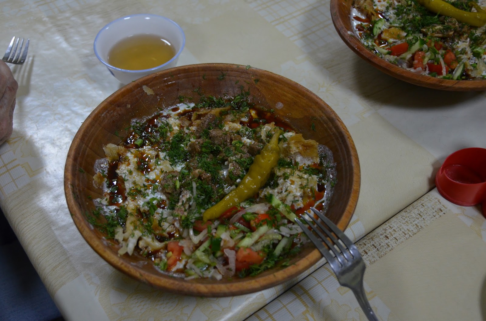 Suitcase and World: Qurutob. The National Dish of Tajikistan.