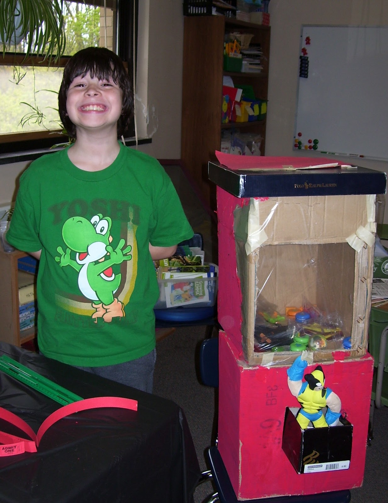 Elementary School Garden: Cardboard Math Arcade