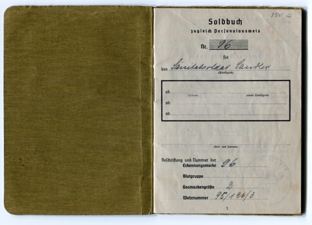 WW2 German Militaria Collectibles: WW2 German Soldbuch | WW2 German ...