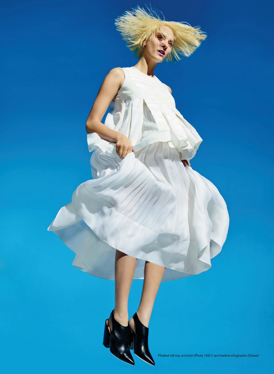 Elyse Saunders in Elle Canada March 2014 by Jean-Claude Lussier