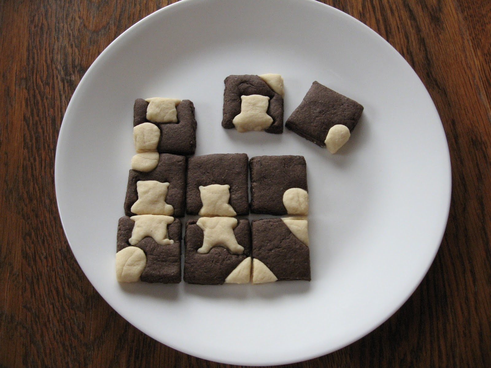 Almost Unschoolers: 9 Piece Square Puzzle Cookies