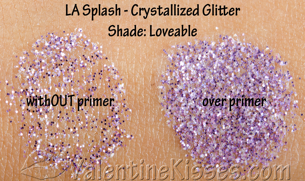 Valentine Kisses: LA Splash Crystallized Glitter, Diamond Dust Mineral ...