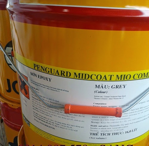 Giấy dán kính cách nhiệt: Sơn Chống Rỉ Penguard Midcoat MIO