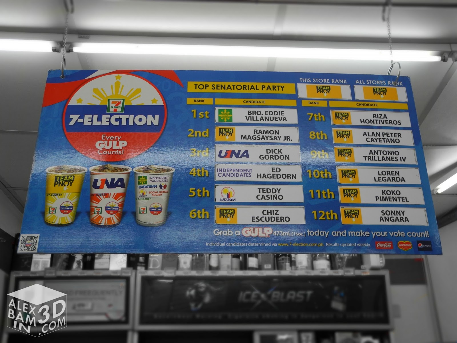 Every Gulp Counts at 7-Election! | AlexBamin3D