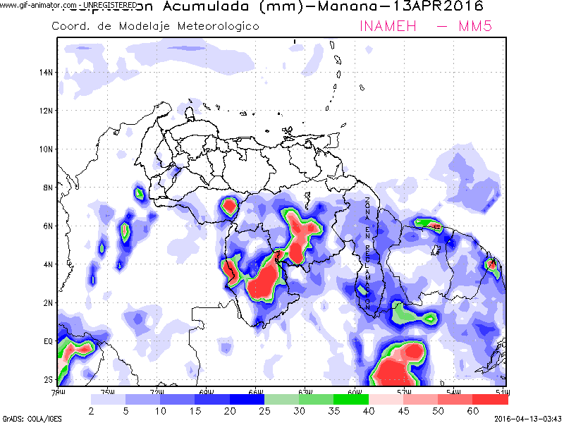 El tiempo meteorológico en Venezuela: Previsión meteorológica para ...