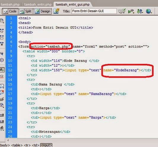 Cara Mendesain Form Tambah Berbasis GUI Untuk PHP Dengan Macromedia ...