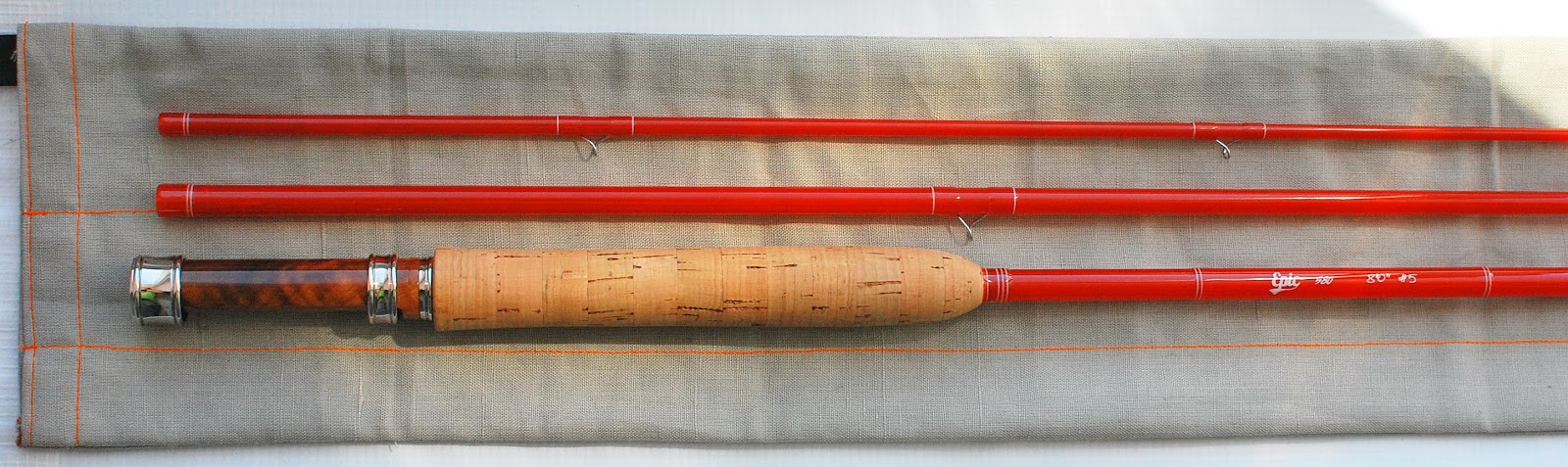 Handcrafted graphite and fiberglass fly rods: Swift Epic 580. Complete.