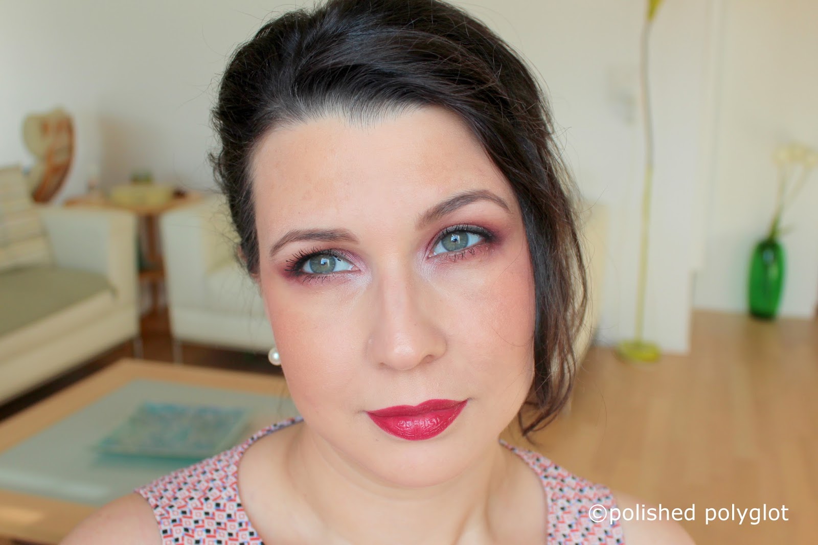 Makeup │Wine red and Rose gold for an Autumn look [Monday Shadow ...