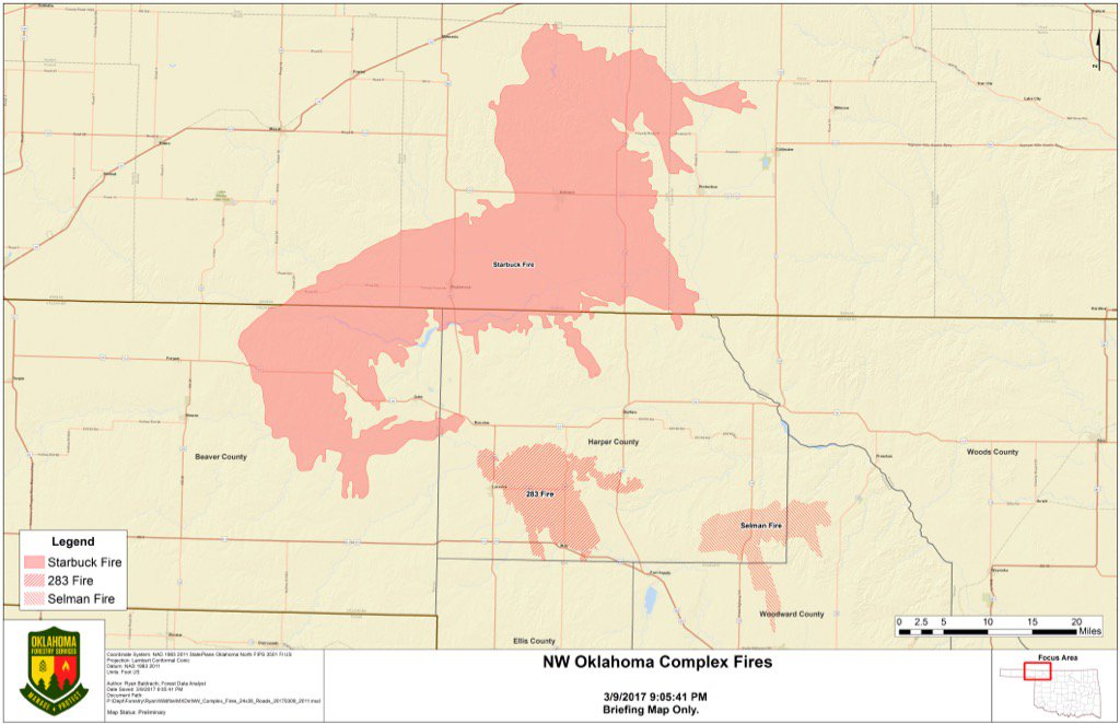 NW Oklahoma fire relief information ~ MuskogeePolitico.com