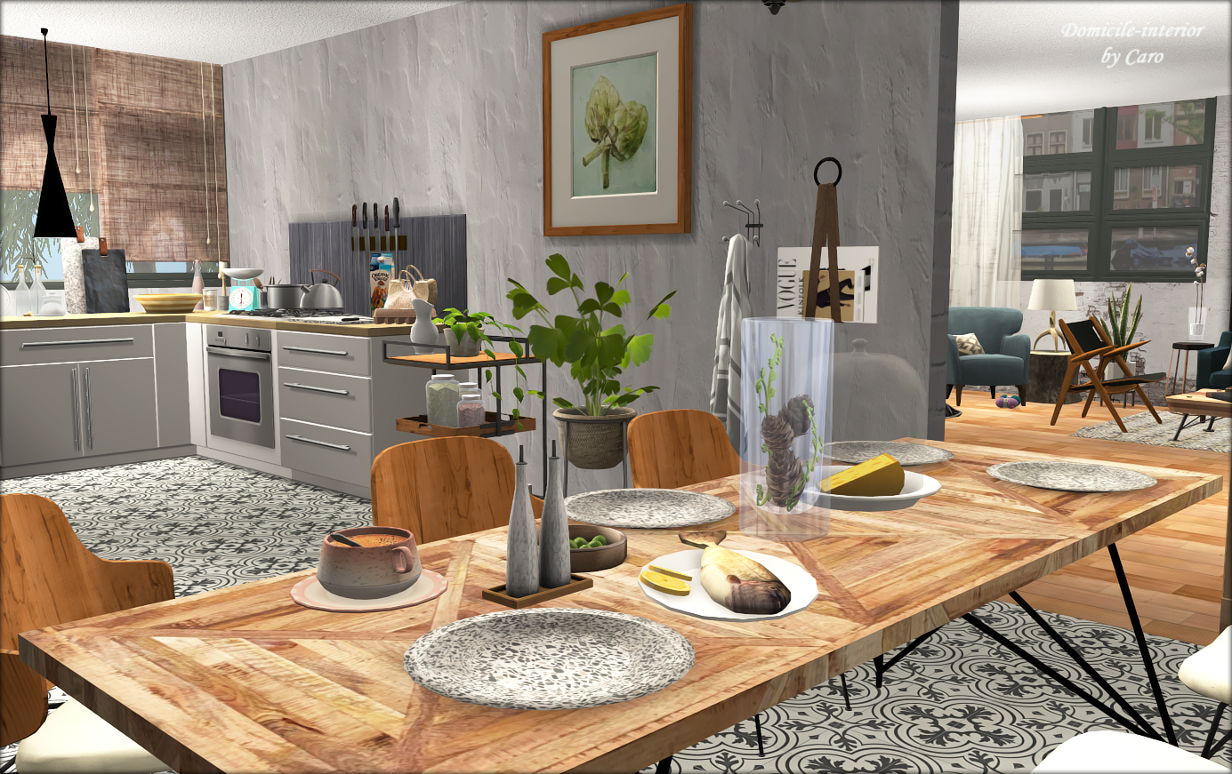 Domicile-interior: Cosyness - part3 dining & kitchen