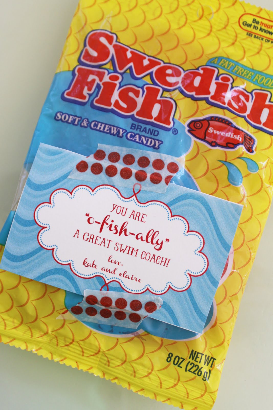 The Larson Lingo: Swedish Fish Gift Idea + {Free Printable}