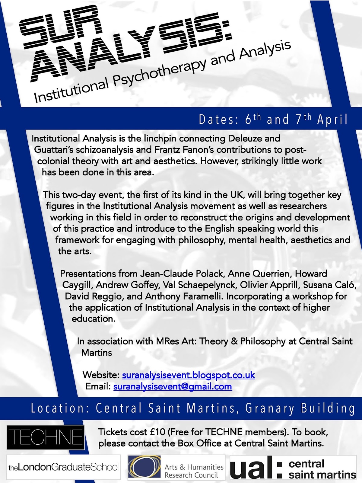 Sur Analysis: Institutional Psychotherapy and Analysis: Poster