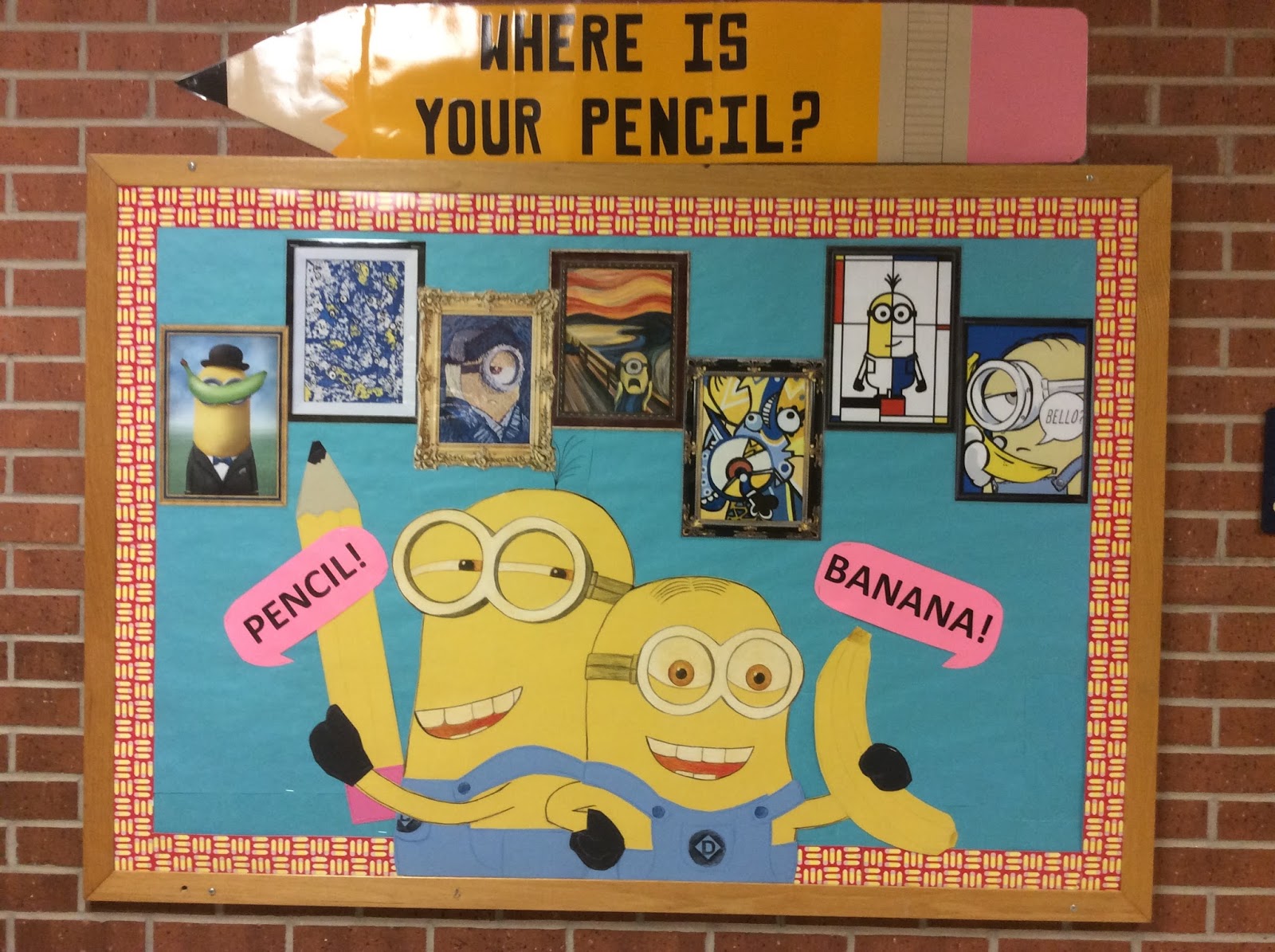 my artful nest: bulletin board minions