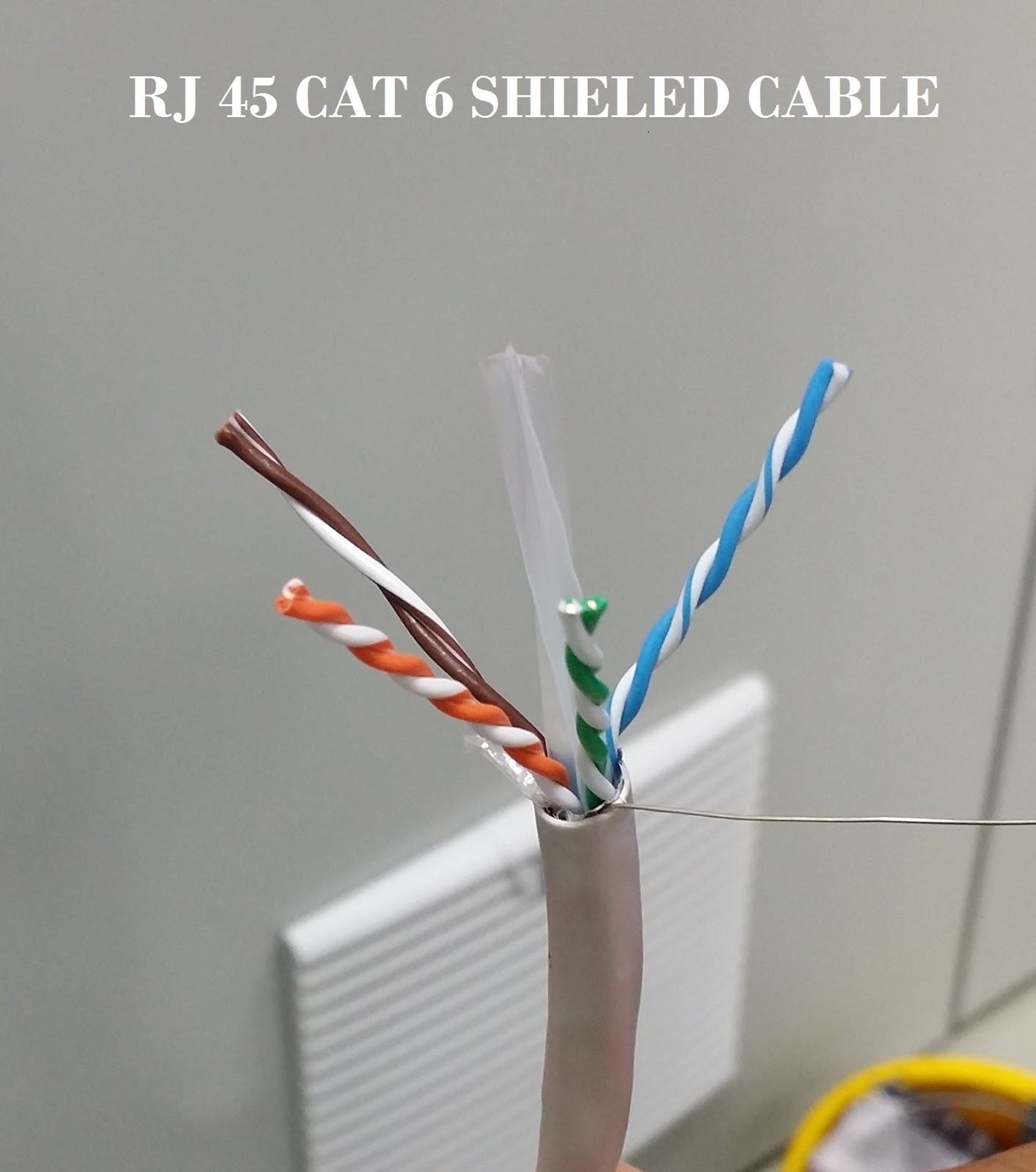 Substation Testing and Commissioning: RJ 45 SHIELDED CABLE CAT 6