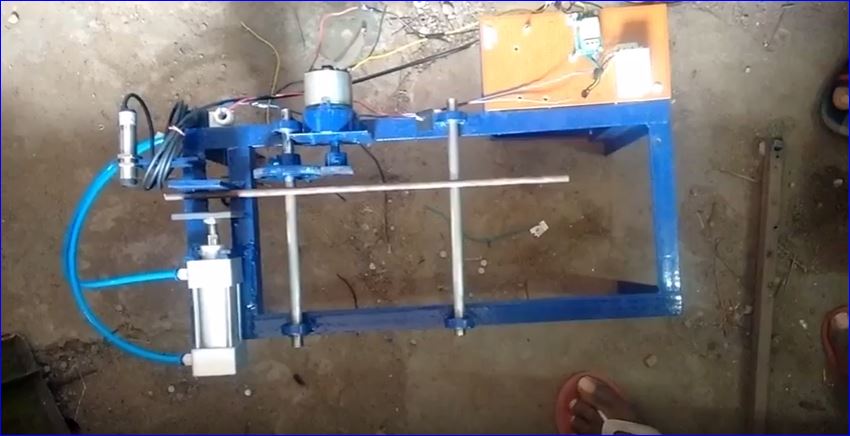 Mechanical project Automatic Bar feeding mechanism | Mechanica Projects