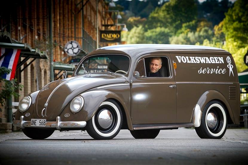 Just A Car Guy: VW Bug service delivery van, makes sense to me