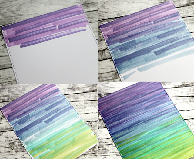 CAS-ual Fridays Stamps: Creating A Fun Background With Copic Markers