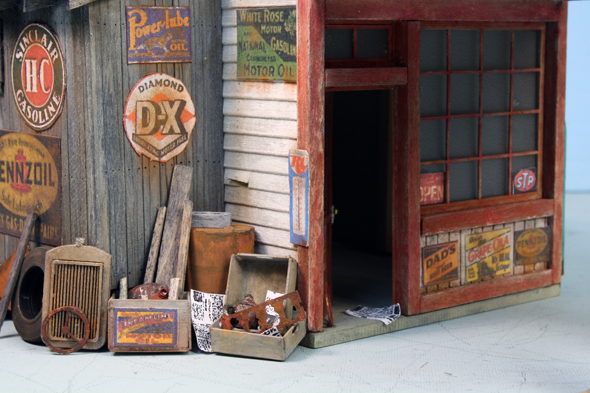 White River Division: O Scale Gas Station - FOS Scale Models Kit