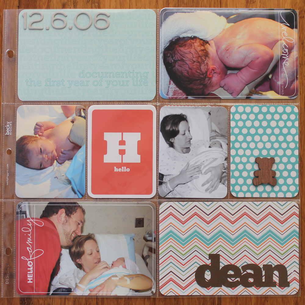 JenTapler Designs: Baby Project Life, the First Month - Part 1