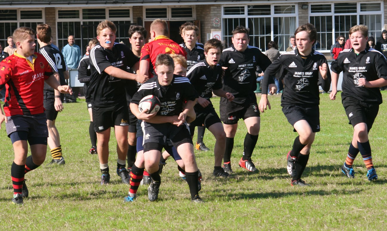 Holt Rugby Club Under 16s: Holt v Wymondham. First home game of the season.