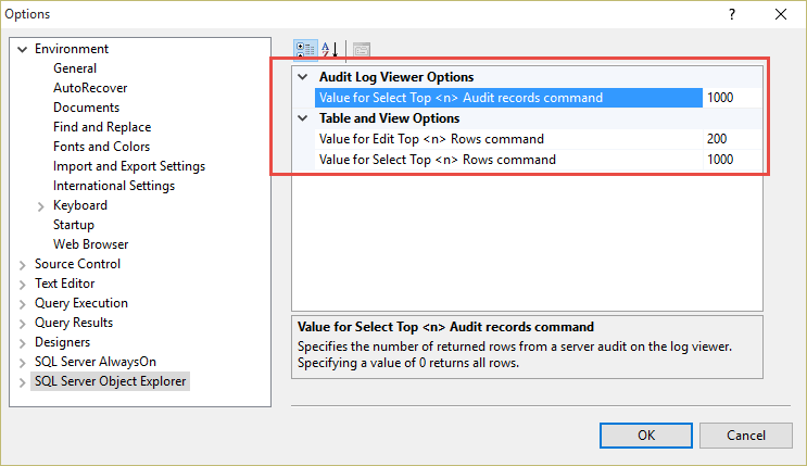 [SQL Server] Cách Sửa "Edit Top 200 rows" Sang "Edit Top 1000 rows ...