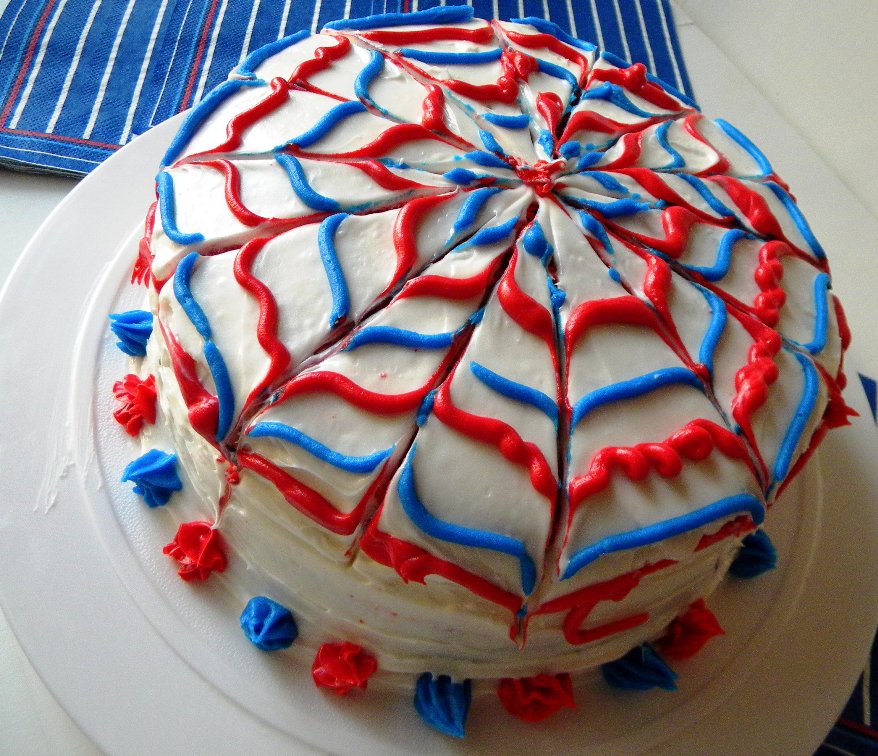 Mystery Lovers' Kitchen: How to Bake a Fireworks Cake for July 4 + Tips ...