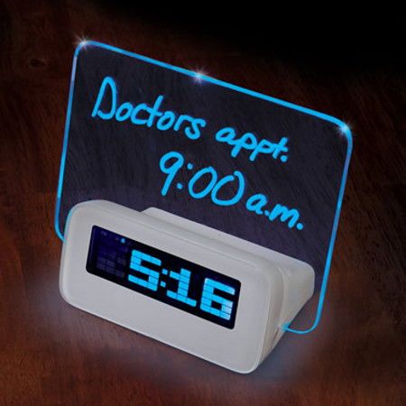 Technology and Inventions: Written Reminder Alarm Clock