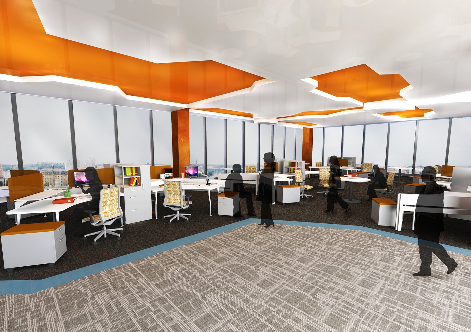 Katies Designs: Interior Skyscraper Renderings