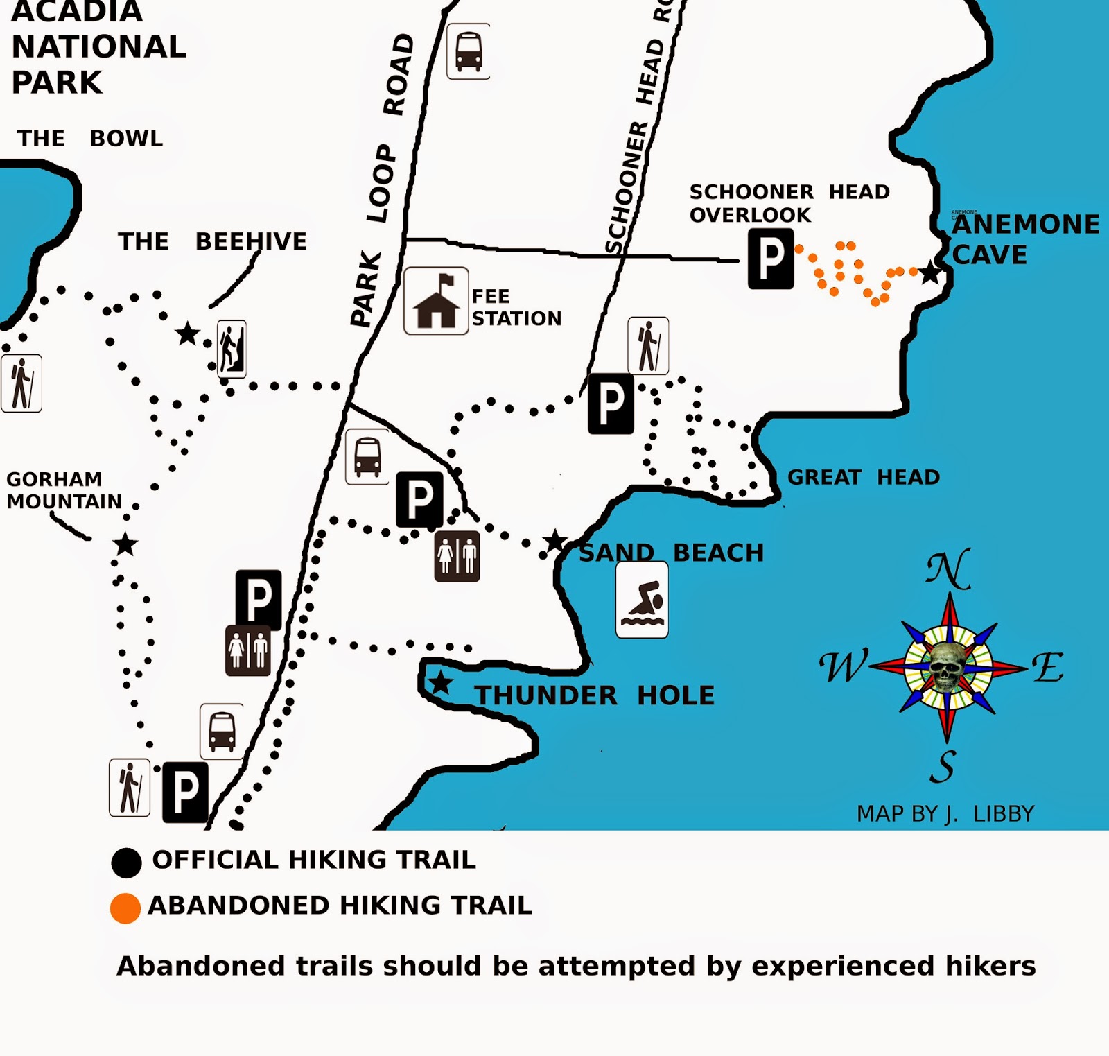 OLD MAPS OF ACADIA NATIONAL PARK