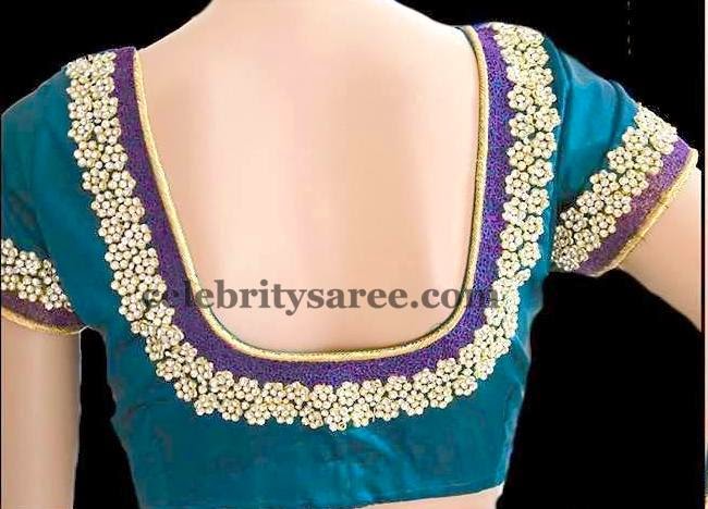 Thread Work Blouses by Teja - Saree Blouse Patterns