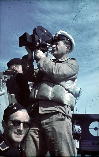 World War II in Color: Kriegsmarine Filmberichter with Arriflex 35mm Camera