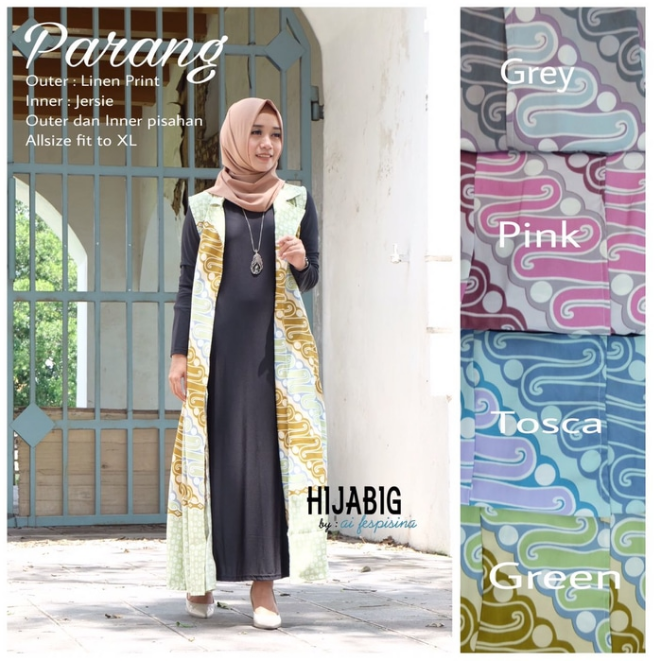 Trend Masa Kini 18 Model Baju Outer Batik Panjang