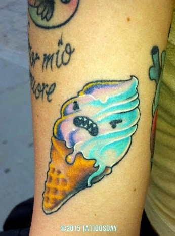 Tattoosday (A Tattoo Blog): An Italian Ice Cream Cone